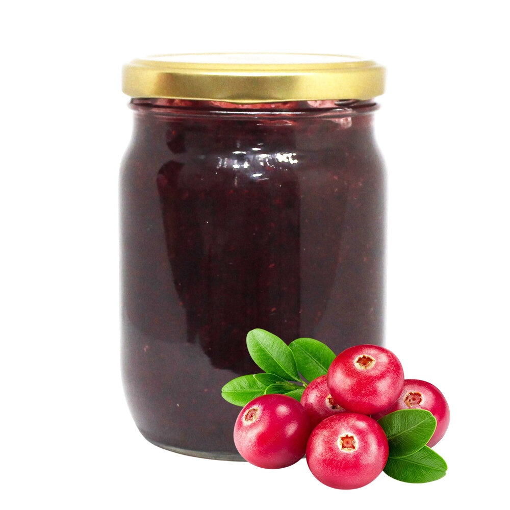 Варенье из лесной клюквы, протертая с сахаром 500 мл