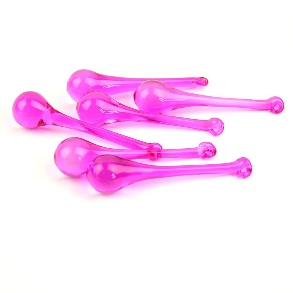 Хрустальные подвески капли дождя drop crystal Розовый, 16x60mm 1 piece, rose