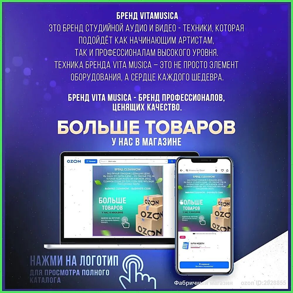 MP3-плеер Vita Musica, черный, с экраном, радио, Bluetooth, micro SD — фото 1