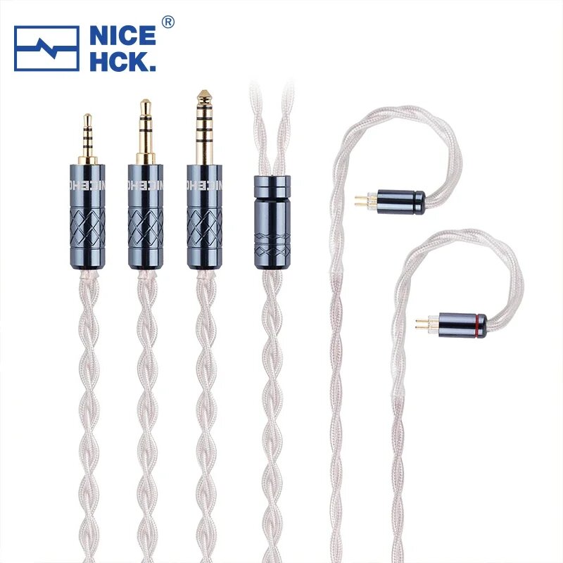 NICEHCK SnowAg 4N серебряный аудиокабель для наушников 3.5mm With 0.78 2Pin