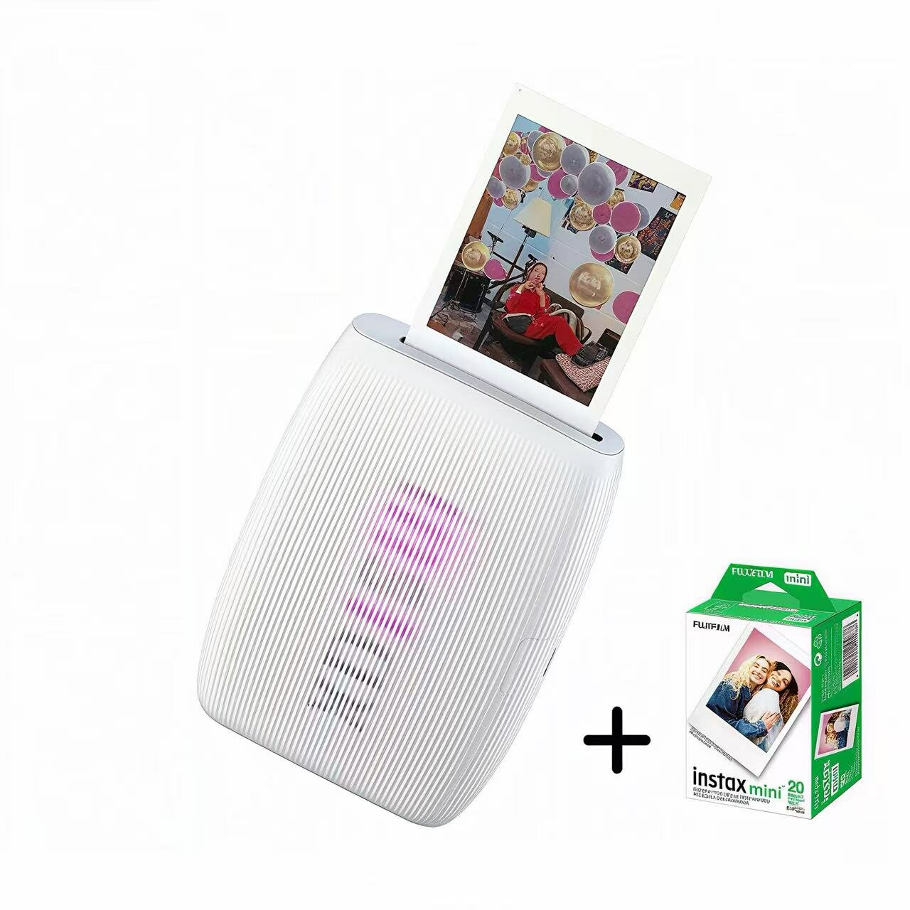 Принтер Моментальной печати Fujifilm Instax Mini Link 3 （В комплекте 20 листов фотобумаги）White белый