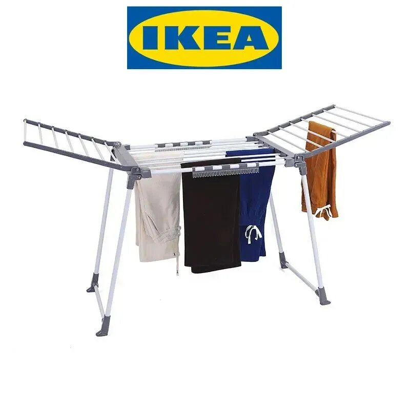 IKEA Сушилка для белья напольная складная 168 см х 62 см х 93 см металл синий