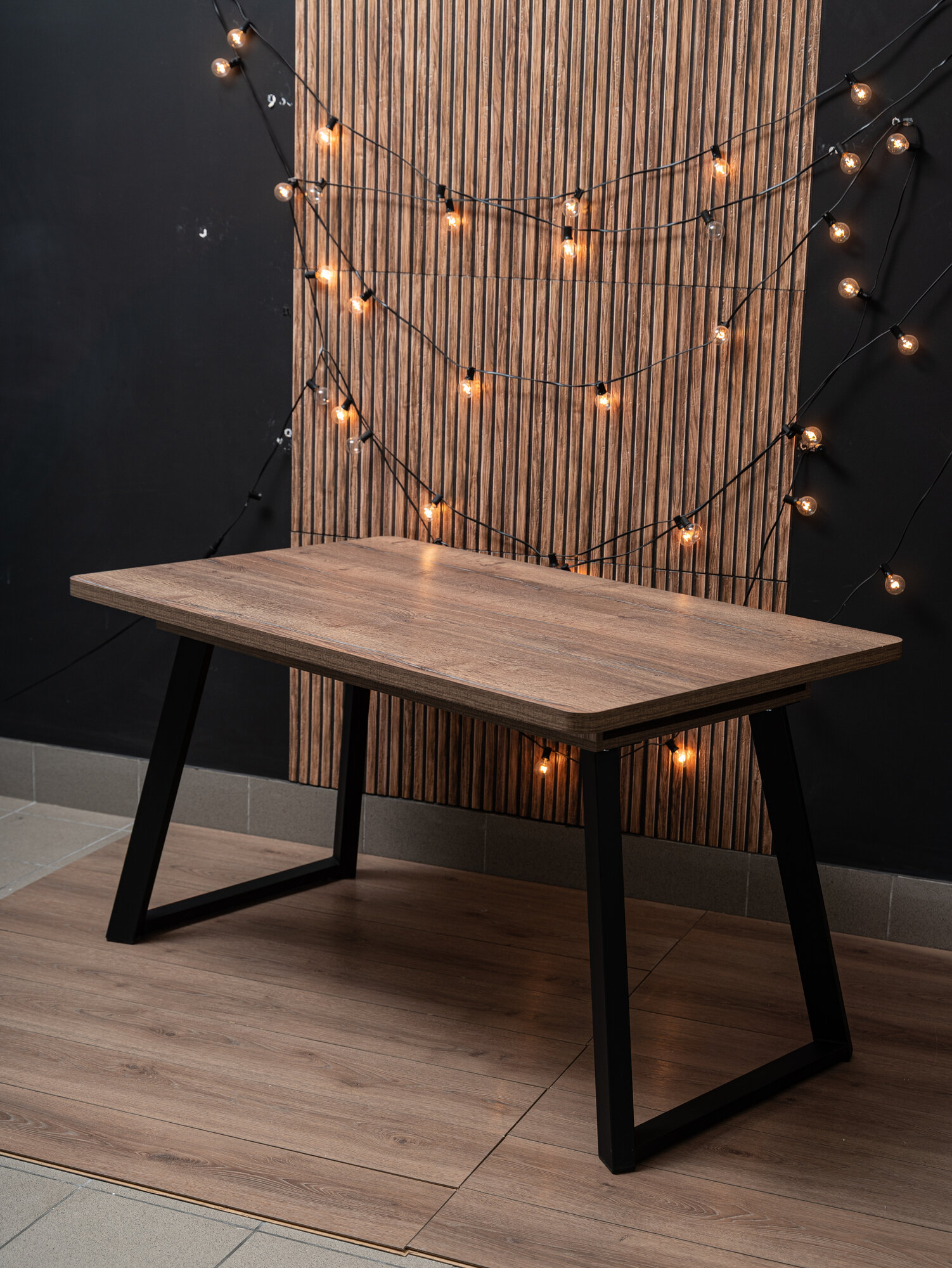 Стол кухонный Орион 17 лмдф, 135*172*85 высота 76 см, раздвижной, с регулировкой высоты, Egger, Галифакс влагостойкий