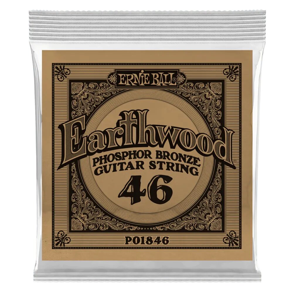 Струна для акустической гитары Ernie Ball P01846 Earthwood, фосфорная бронза, калибр 46