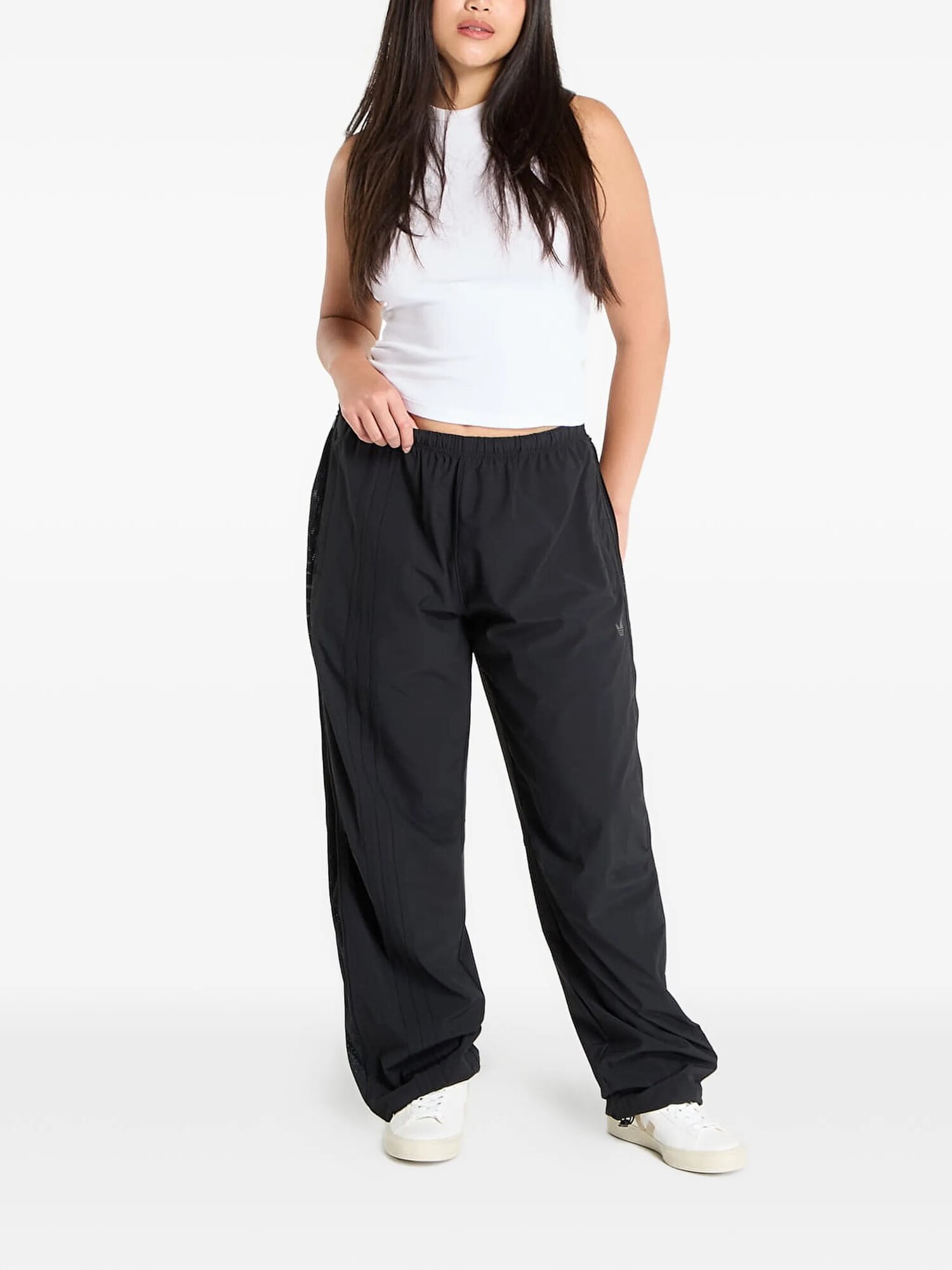 Брюки adidas Black track pants, размер XL, black/black — фото 1