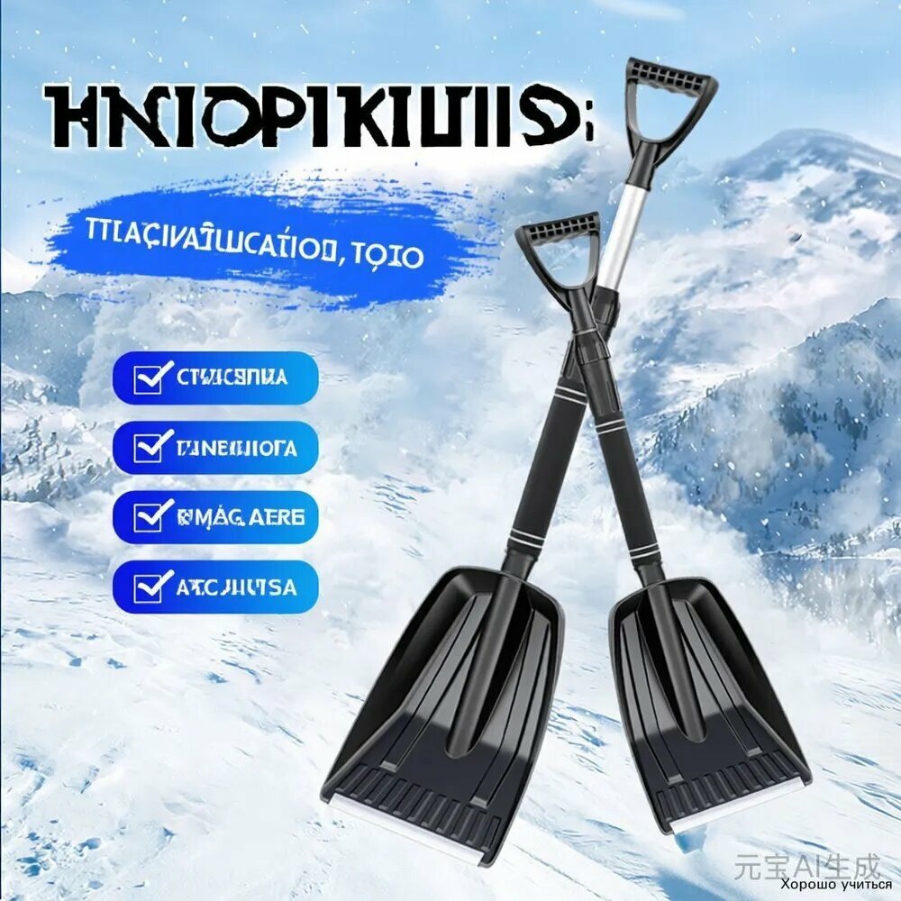 Лопата автомобильная, для уборки снега 21 см