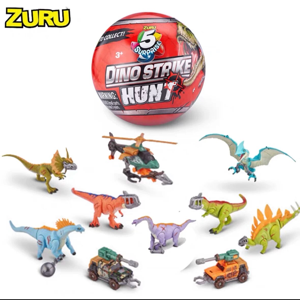 Одиночный шарик Dinosaur Hunt Series 1, мини-сюрприз для коллекционеров - игрушка Zuru