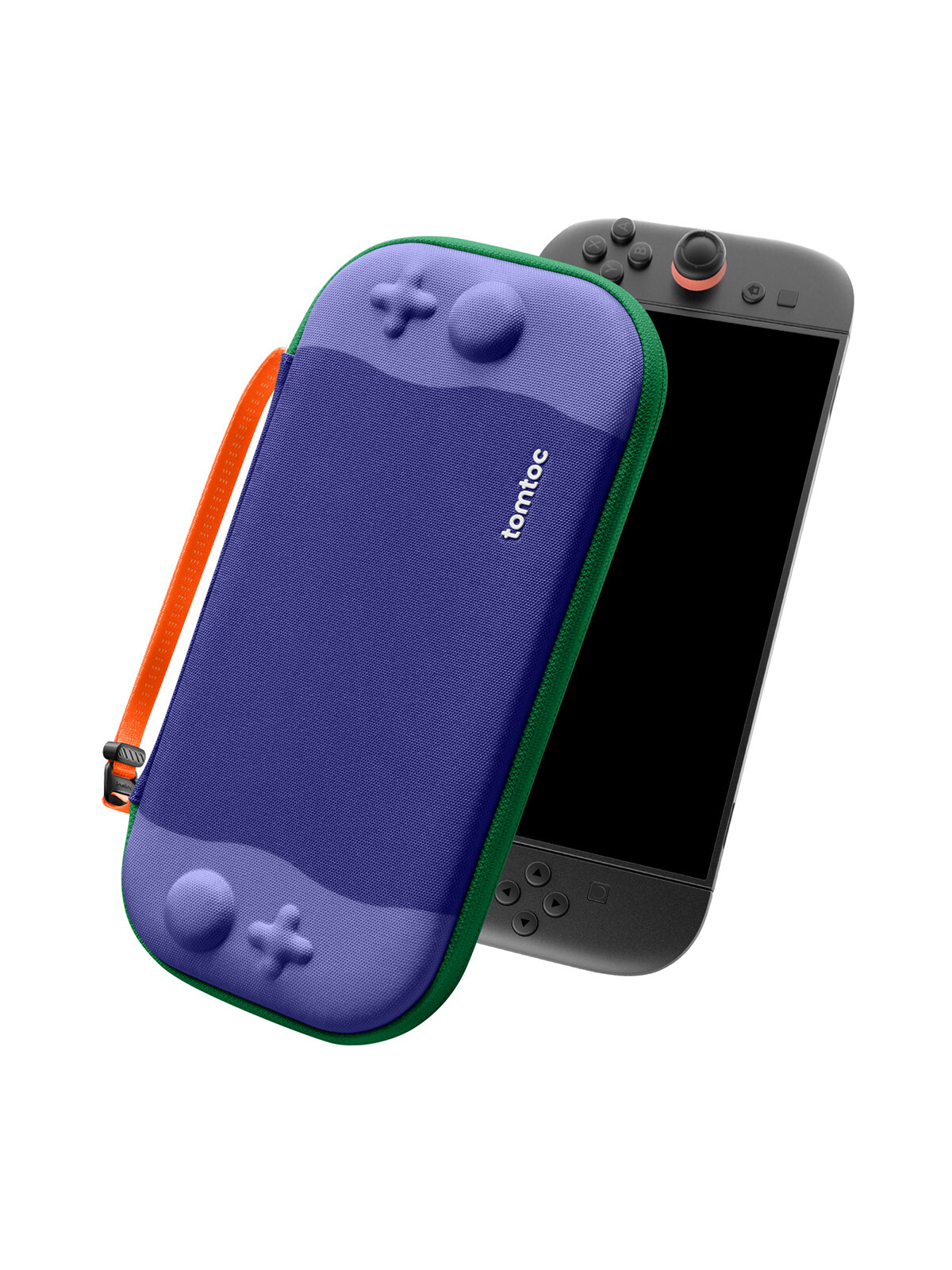 Чехол Tomtoc для Nintendo Switch 2, FancyCase-G05 ударопрочный, со слотами для картриджей, темно-фиолетовый