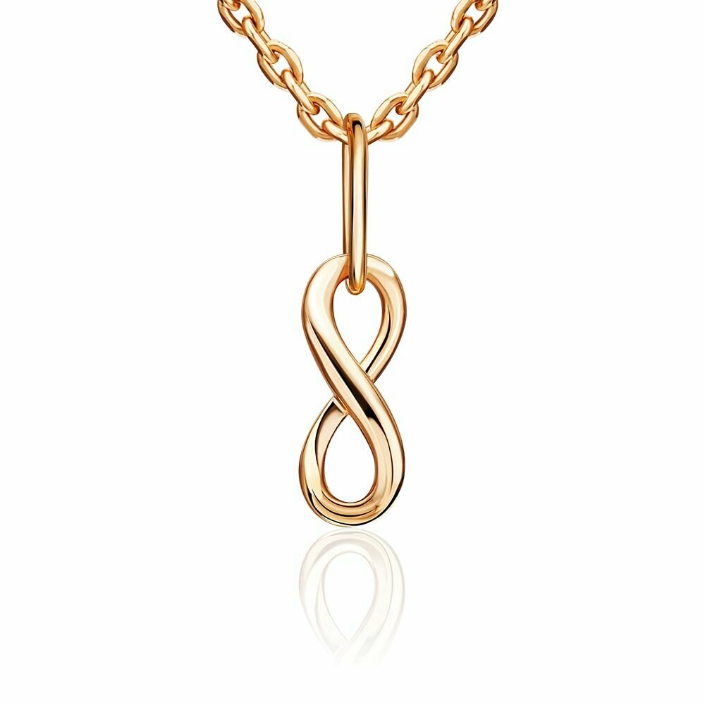 Подвеска, красное золото, 585 проба