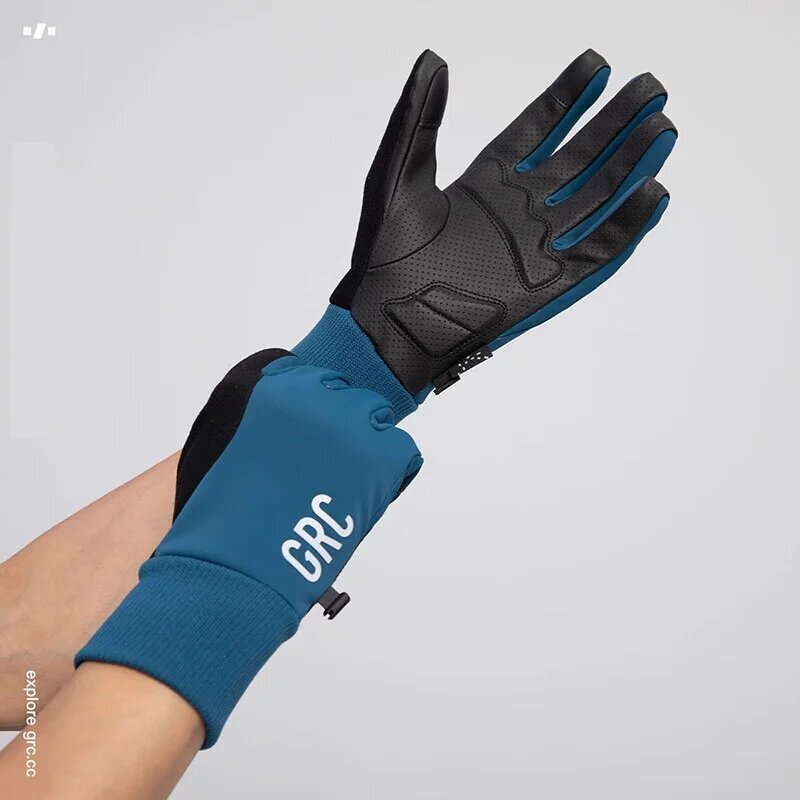 GRC зимние велоперчатки TECH серия полный палец Синий, L, Dark blue