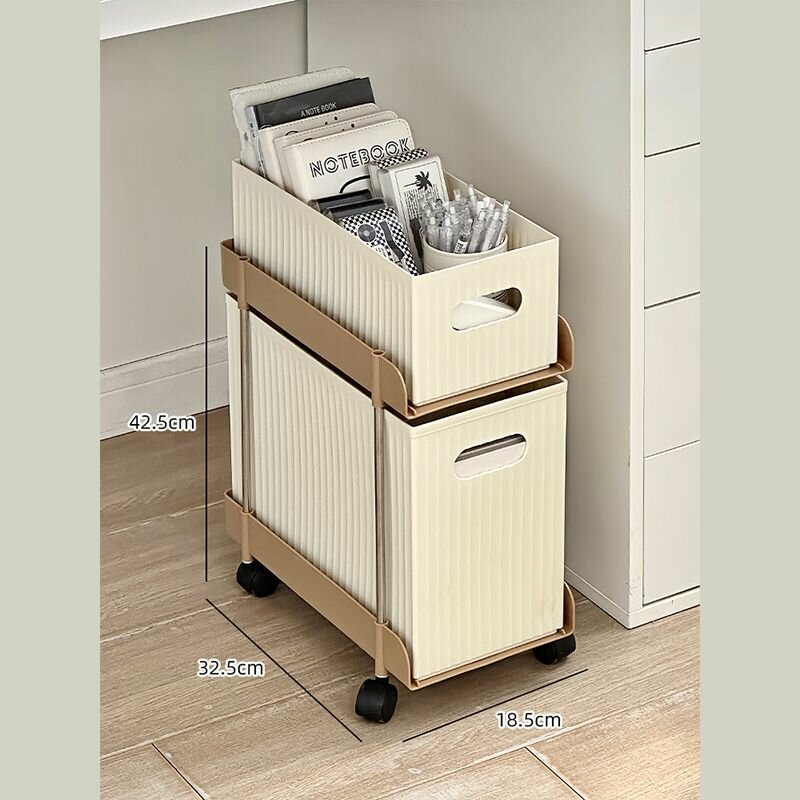 Шкаф для хранения под столом для офиса, книжная полка для студента, настольный шкаф для документов формата А4, многоярусный ящик для хранения на рабочем месте, узкая тележка для ограниченного пространства.