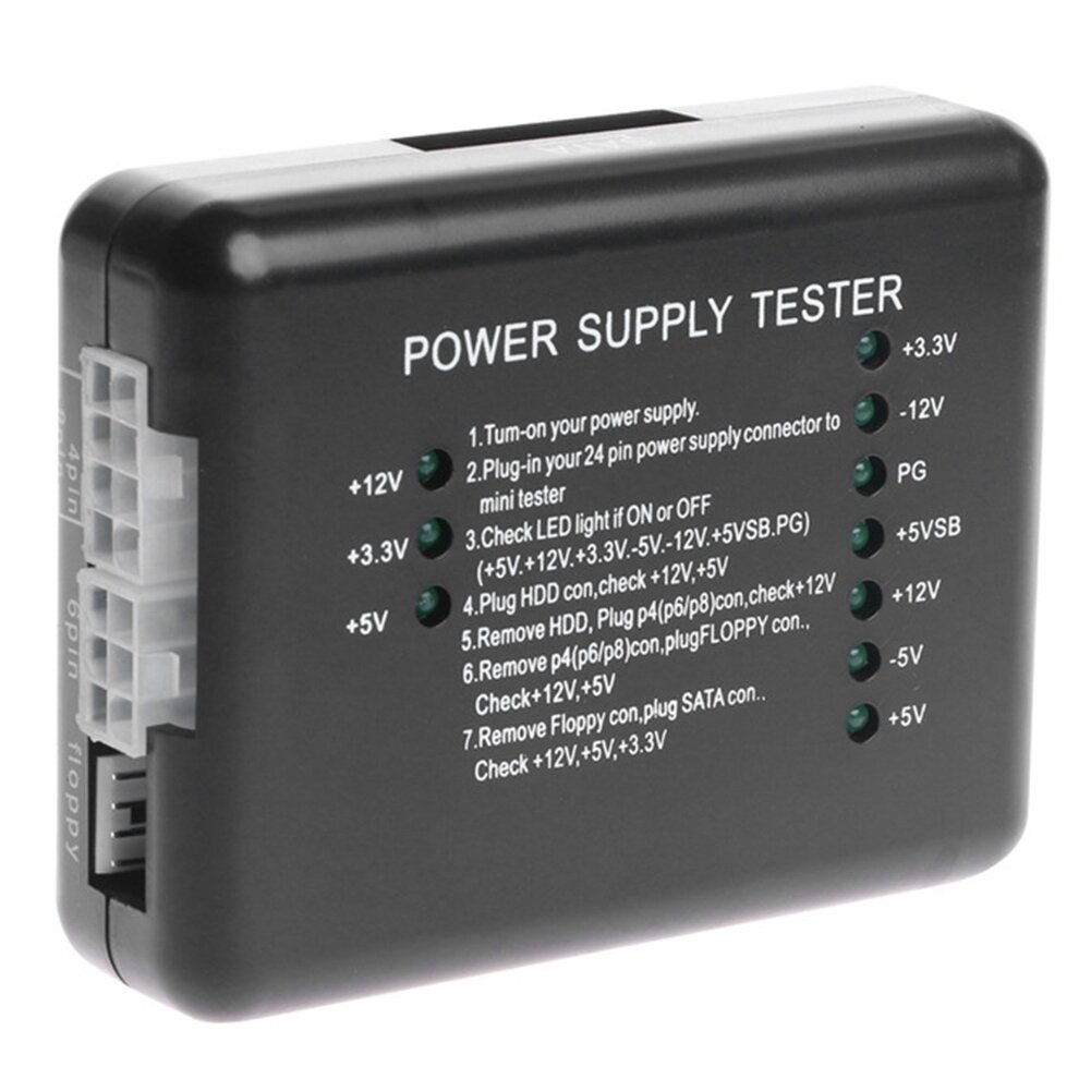 Продажа-Тестер Блока Питания PC 20 24 Pin Для Измерения Счетчика Жесткого Диска ATX