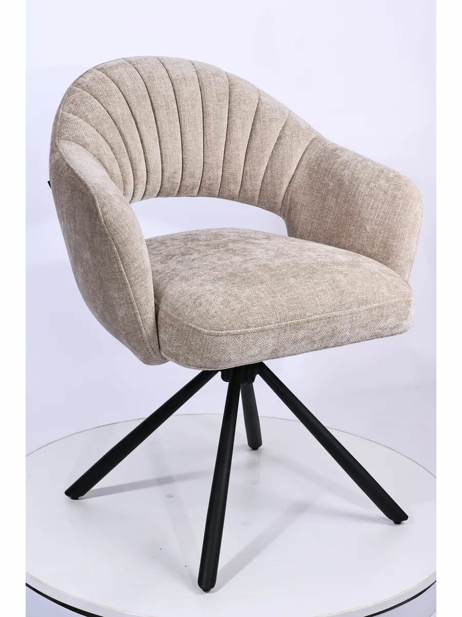 Стул-кресло Кристалл 4 шт, поворотный, мягкий, со спинкой, пружинный блок