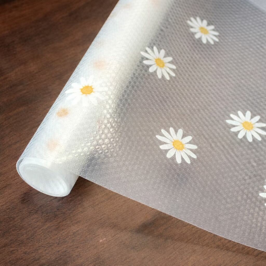 Коврик-пленка полиэтиленовый в шкаф влагостойкий противоскользящий, 60см*5м