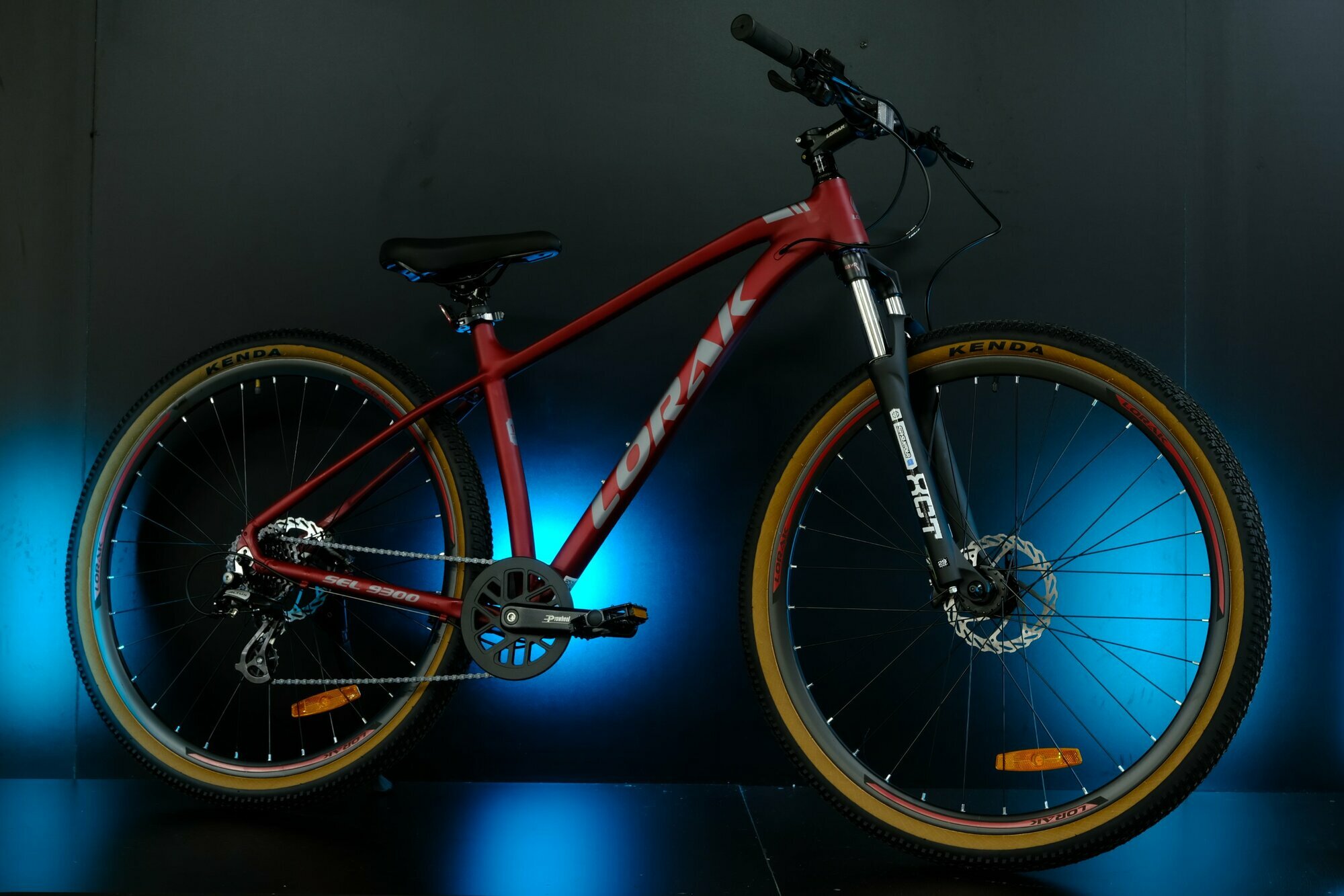 Велосипед горный LORAK Sel 9300 Матовый Красный/Серый 22 рама, под рост 187-197см.