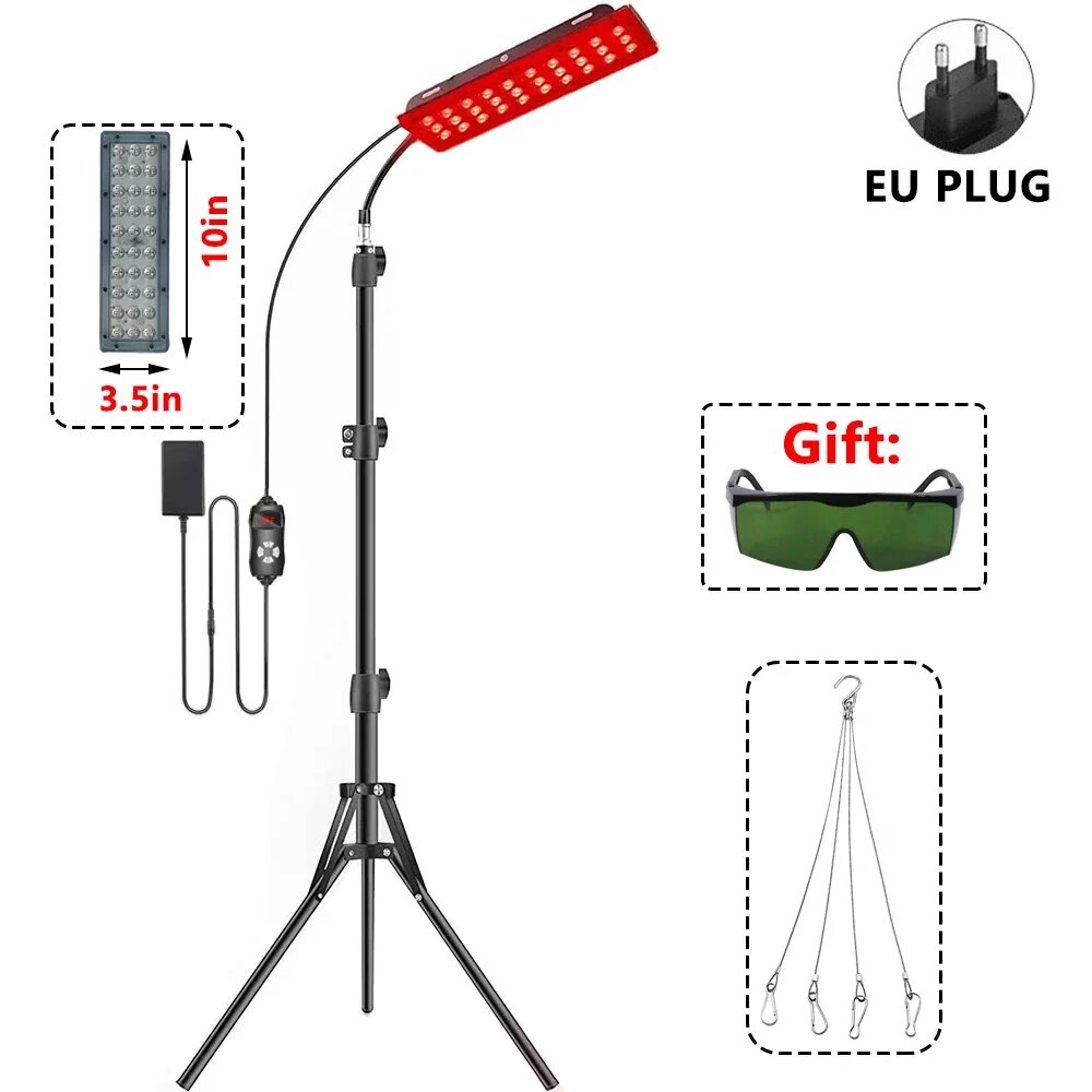 LED лампа для терапии красным светом ZONGKUNG, Single-EU