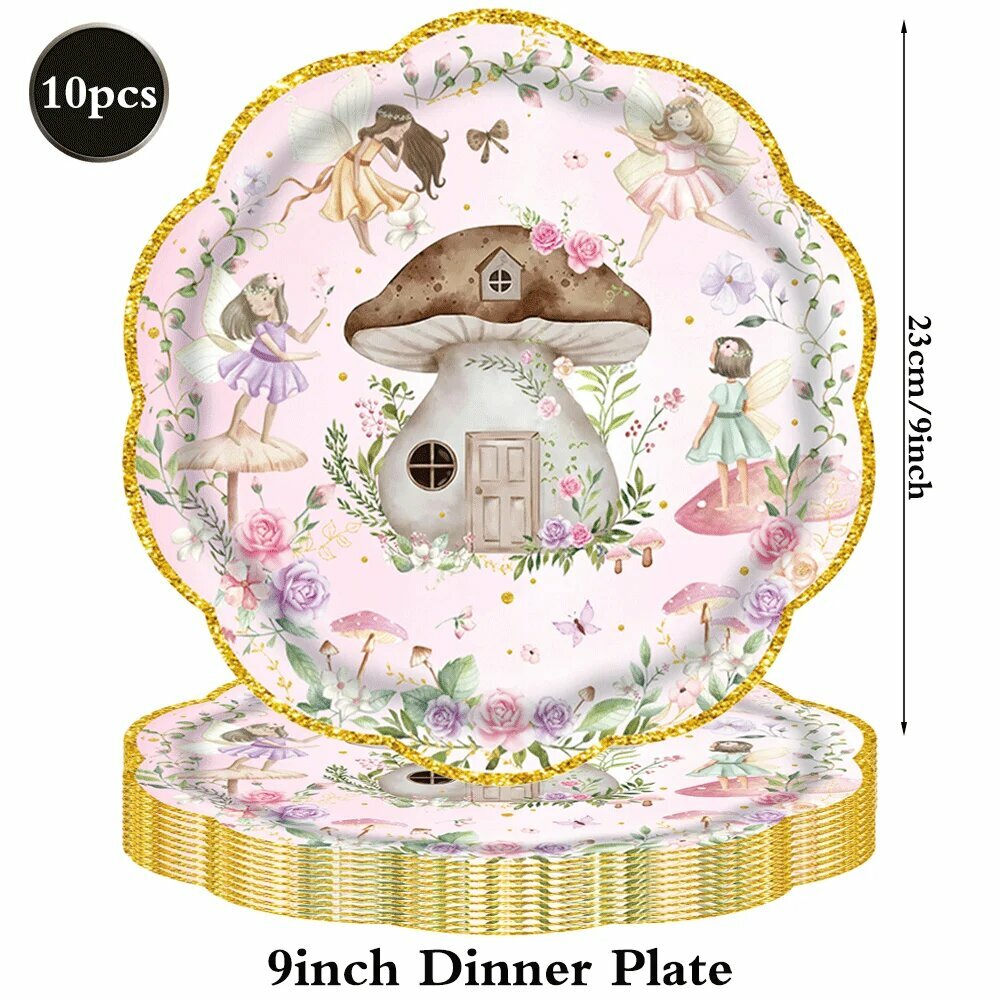 Набор посуды EsenTroye "Грибная феерия" для дня рождения 9inch Plates