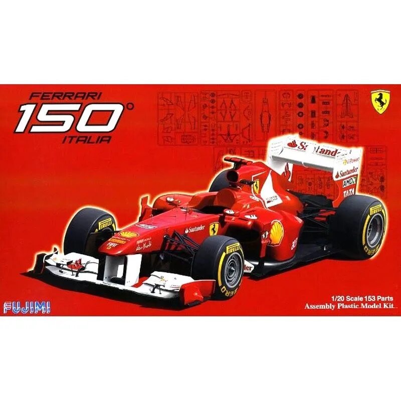 Сборная модель Машинка Fujimi-09201 1/20 F1 Ferrari 150 Italy / Japan GP car model kit