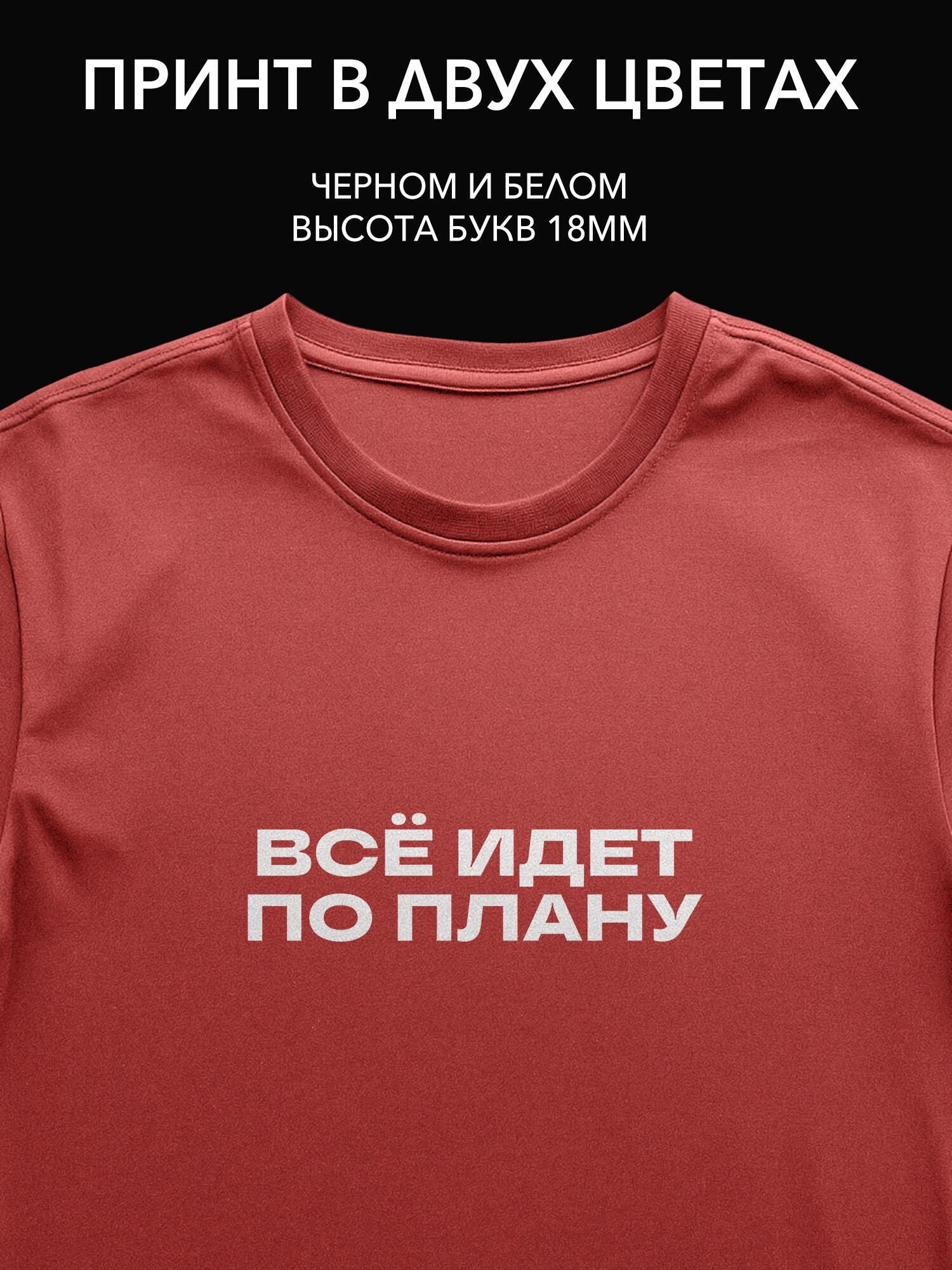 Термонаклейка "Всё идёт по плану" для вечеринки на балконе