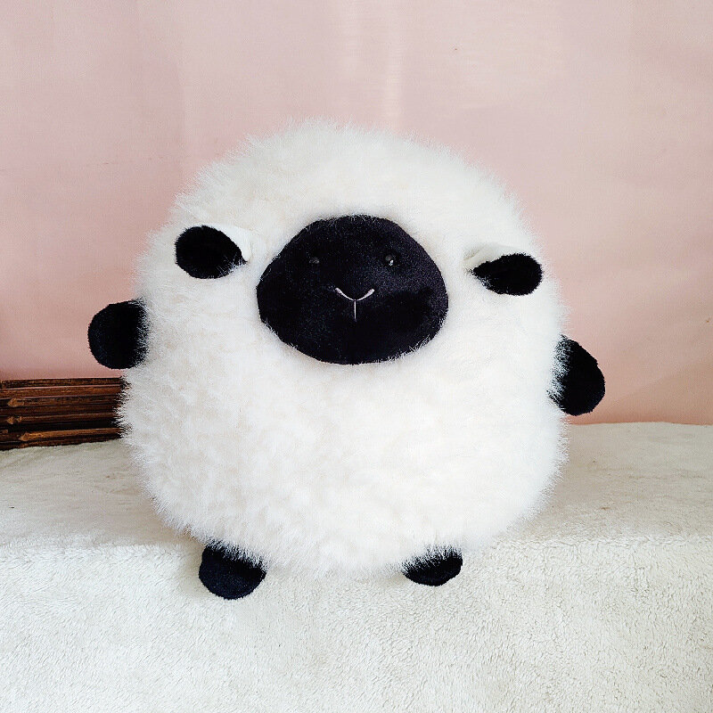 Плюшевая игрушка-ежик Aurora, плюшевая кукла-панда, милая диванная подушка, длинноволосая плюшевая игрушка-животное, подушка в форме шара.