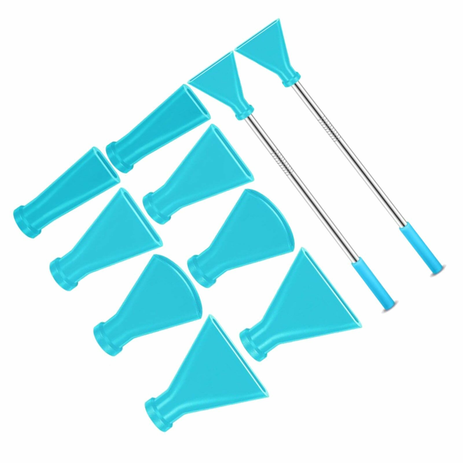 Прочные трубки из нержавеющей стали с силиконовыми насадками для флюидного искусства