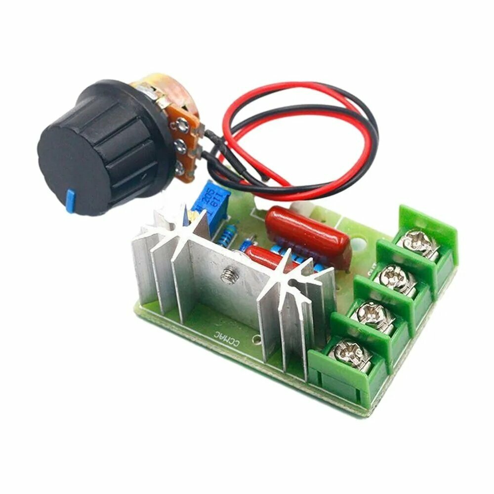 Регулятор напряжения симисторный 2000 Вт, регулировка яркости и скорости, 220 В