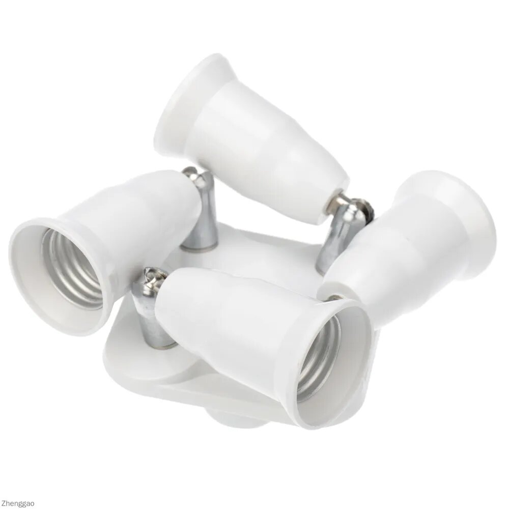 Патрон для лампы, Цоколь: E27, Нет в комплекте, 4 шт.