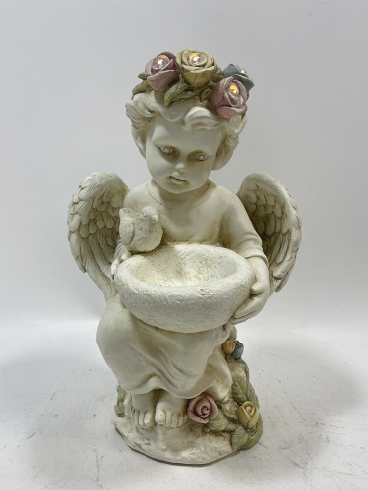Фигура садовая Waterfall "Ангел А", полистоун, цветная, 29.5x30.5x61.5 см