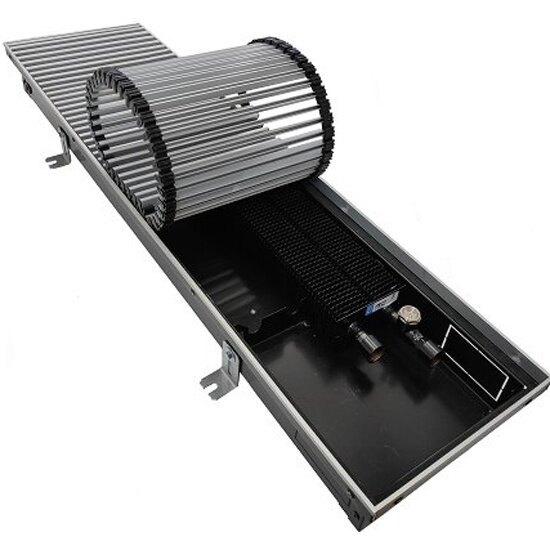 Конвектор Gekon внутрипольный Eco с решеткой UNA H08 L240 T18 (без клапана)