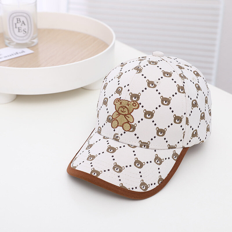 DIY Кепка Детская Медведь Печатная Сетка Бейсболка Полиэстер