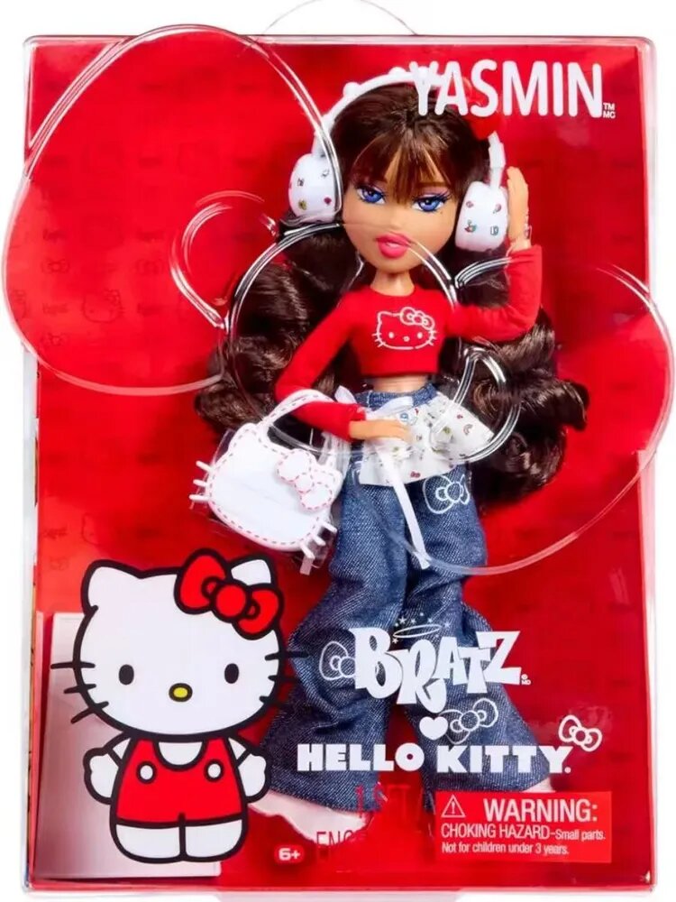 Bratz Hello Kitty - Yasmin Sanrio , 2025 Новая модная кукла, детская игрушка-подарок