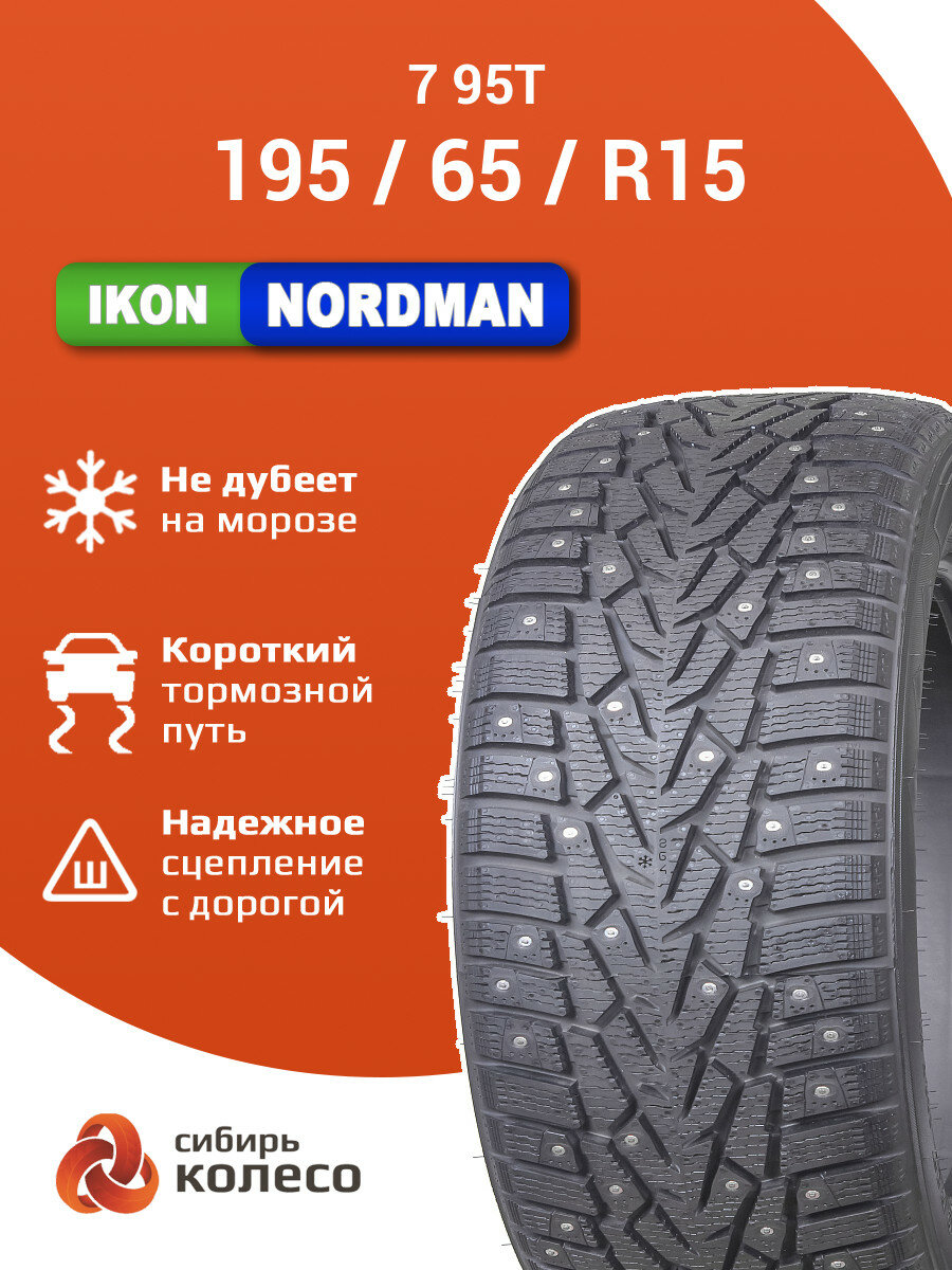 195/65R15 Ikon(Nordman) 7 95T шип