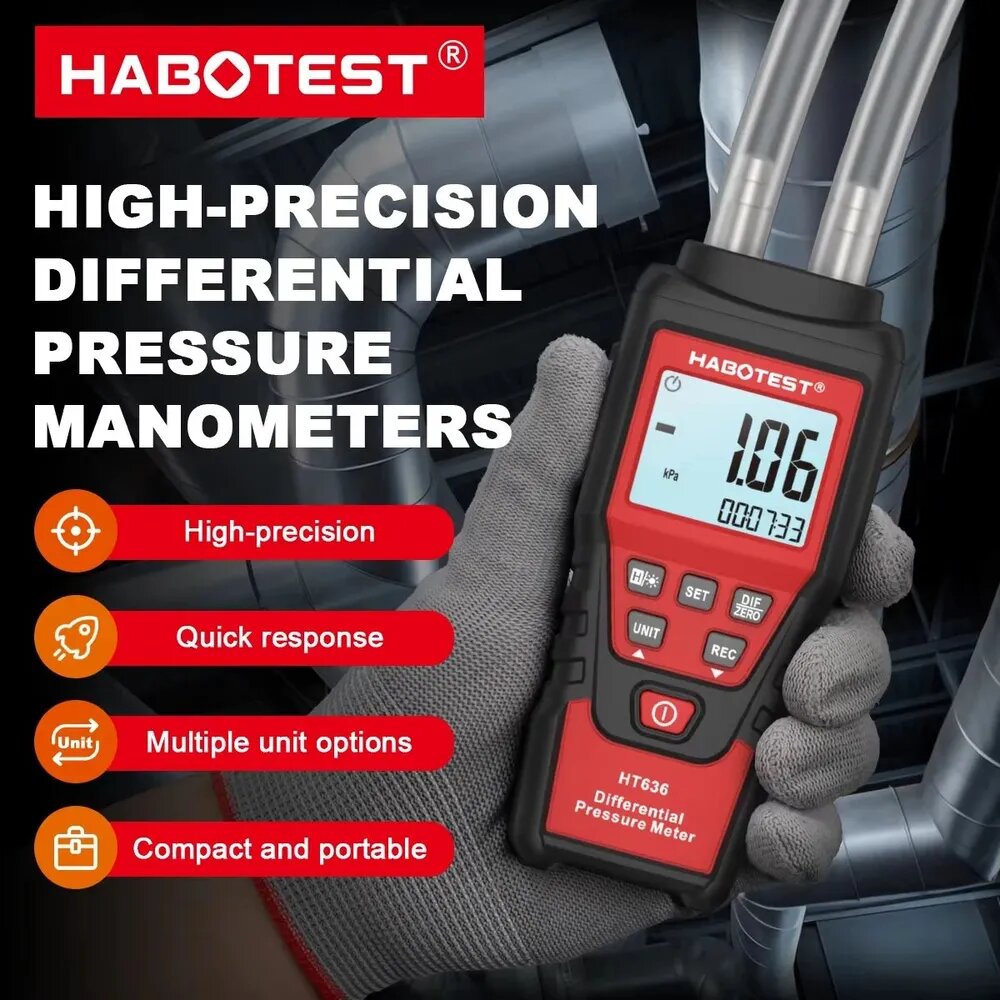 HABOTEST HT636 дифференциальный манометр