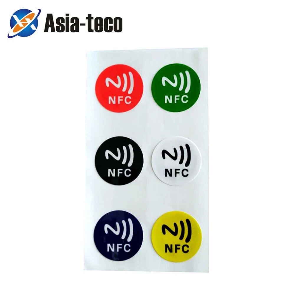 Метки NFC 6 шт./лот, наклейки, NFC 213, метка, RFID-метка, карта, клейкие брелоки, llaveros, llavero, Токен патруль