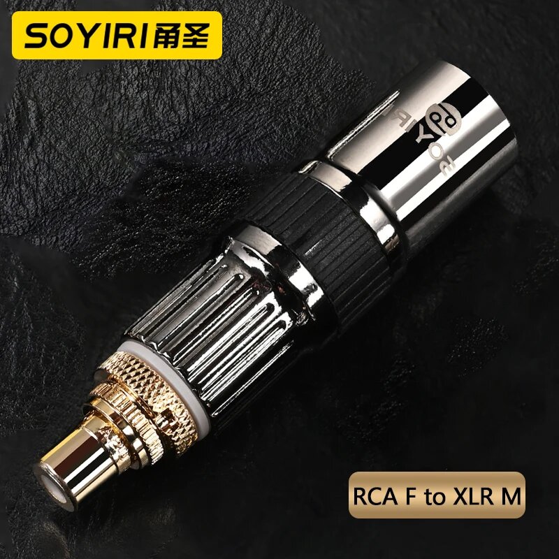 SOYIRI XLR аудиокабель-адаптер Plum Blossom RCA F to XLR M