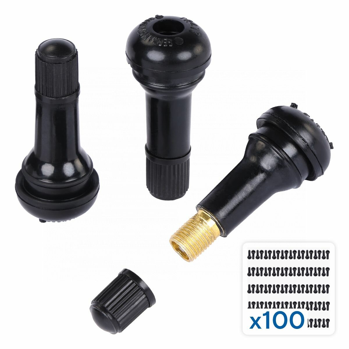 Вентиль для бескамерных шин, 100 штук NORDBERG TR413