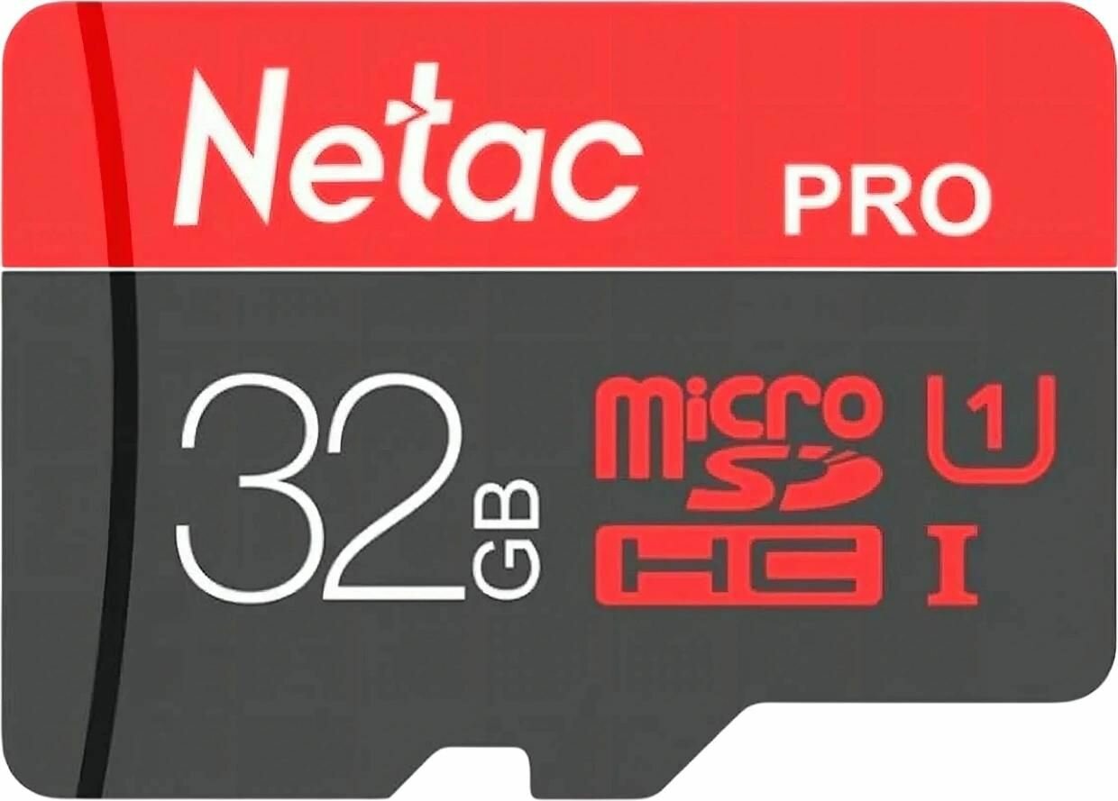 Флеш-карта Netac microSDXC 32GB P500 Ultra, без адаптера (NT02P500ULT-032G-S)