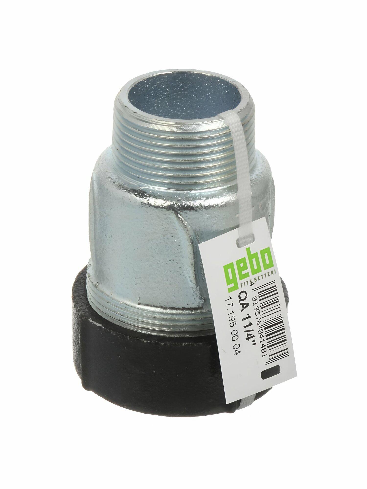 Муфта резьбовая Gebo AK чугун 1"1/4 наружная резьба, Польша, для труб