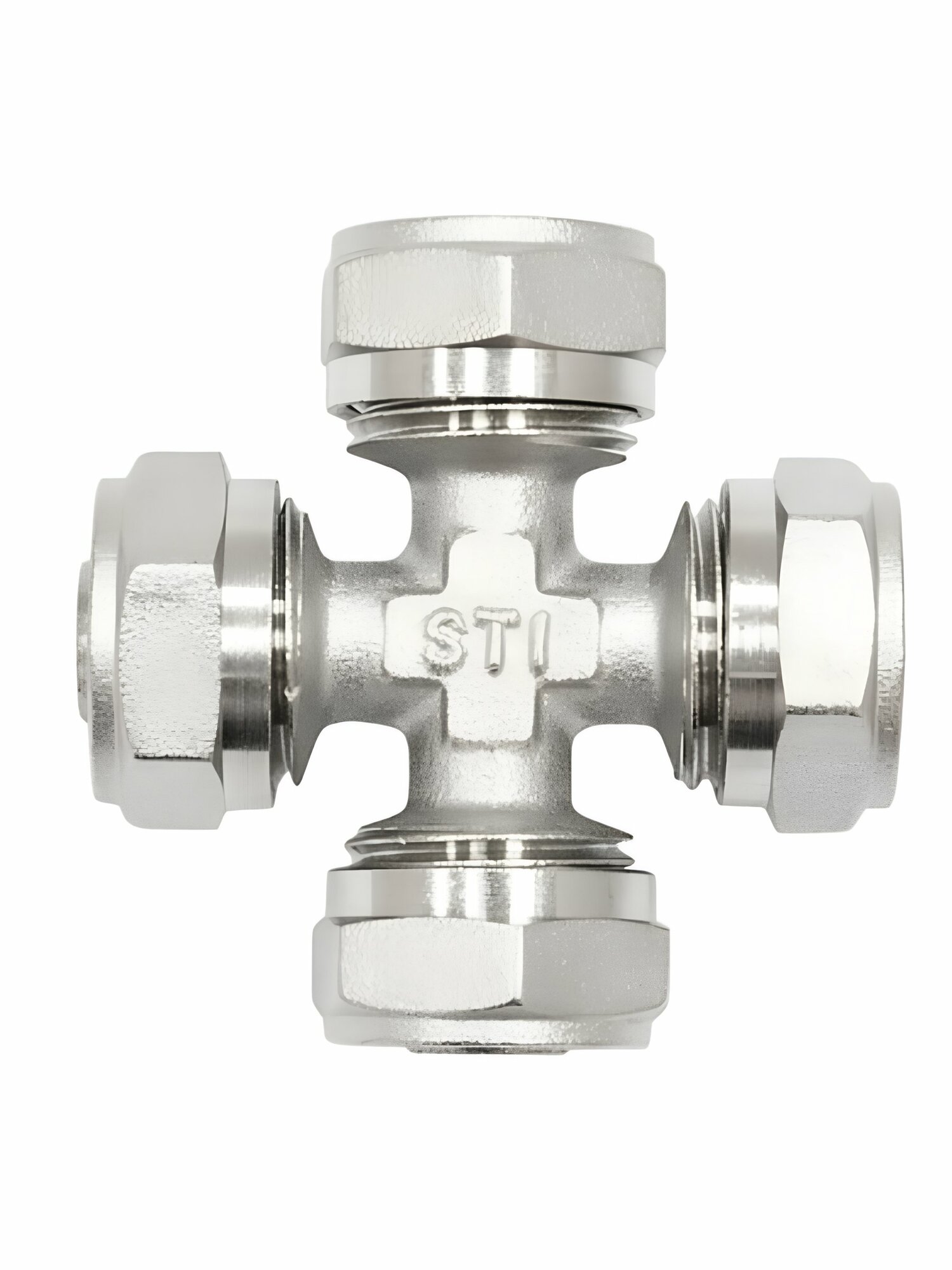 Крестовина 16 мм STI, металлопластик, Китай, 0.2 кг