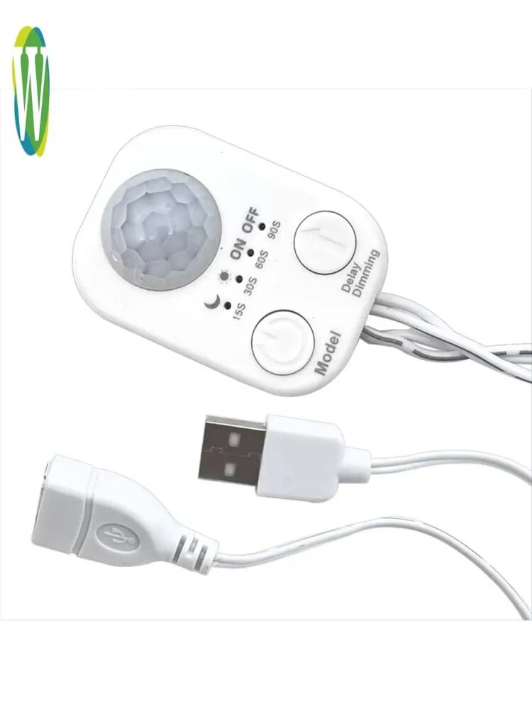 L0(Q V B E) DC 5V-24V USB Инфракрасный Датчик Движения PIR Переключатель