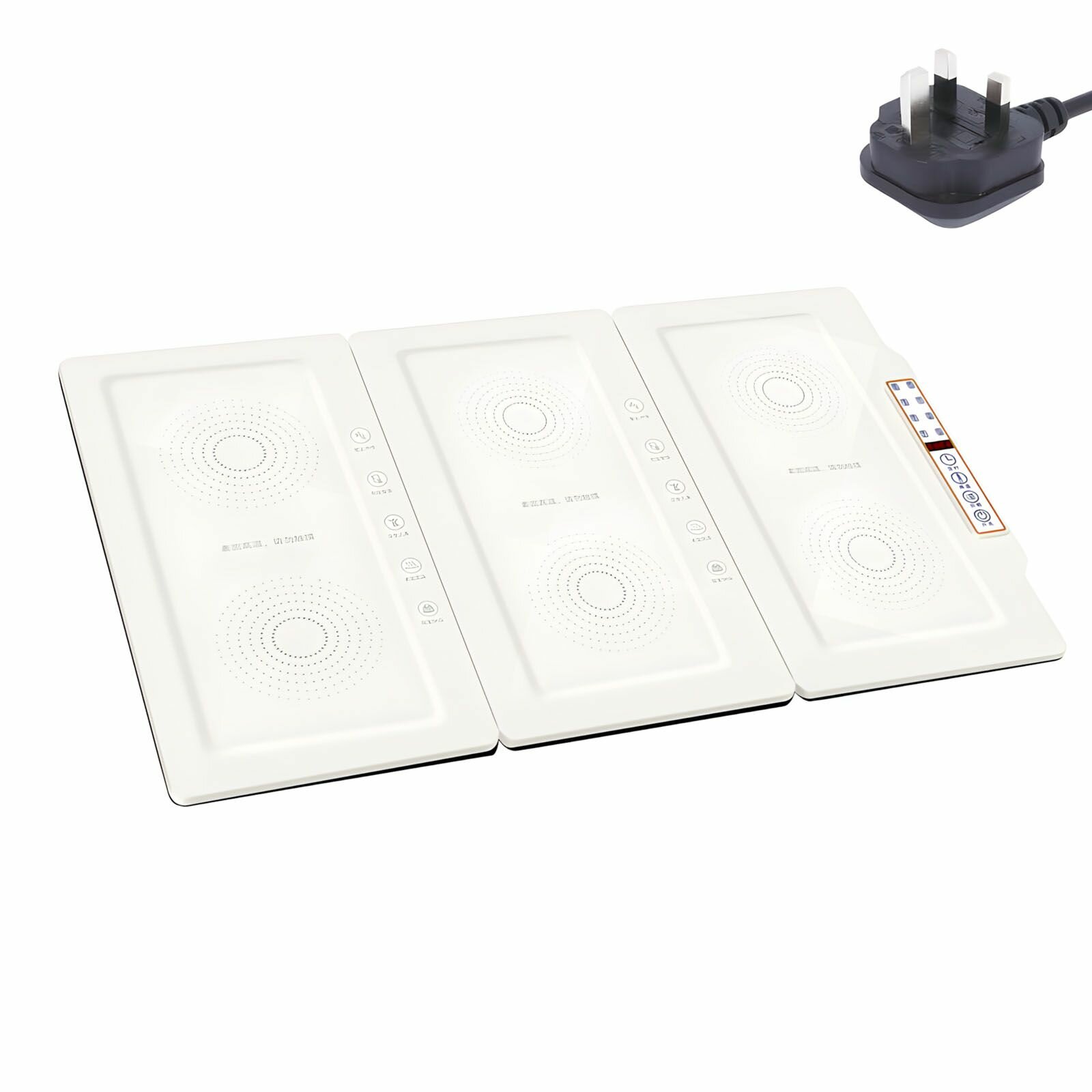 Регулируемый подогреватель еды с 6 секциями переменная температура 220В британский стиль