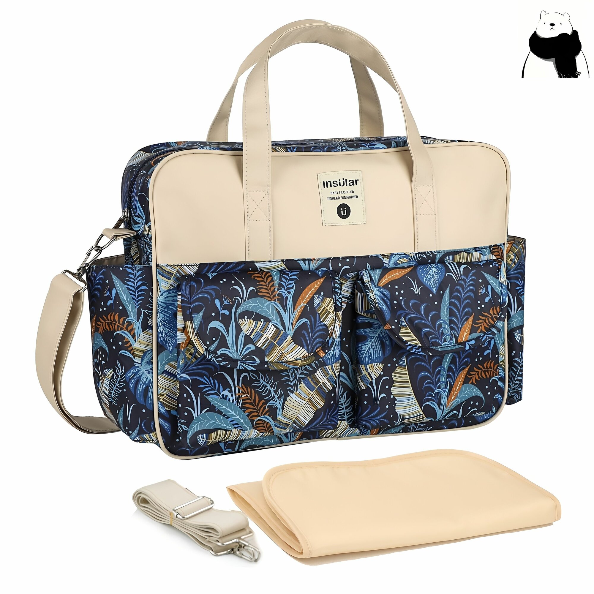 Diaper bag Сумка органайзер для коляски и мамы с термокарманами