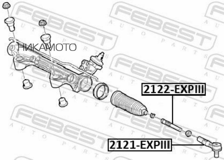 FEBEST 2122-EXPIII тяга рулевая FORD EXPLORER 2002-2011 [CAN]
