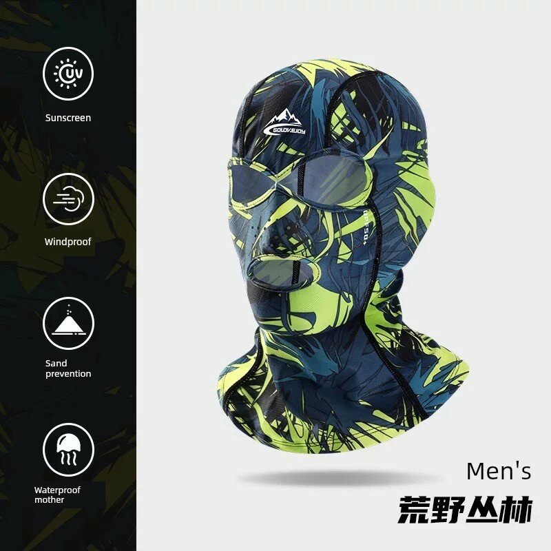 Маска для защиты от солнца Facekini, шапочка для плавания для мужчин и женщин, для игр на воде, дайвинга, рафтинга,