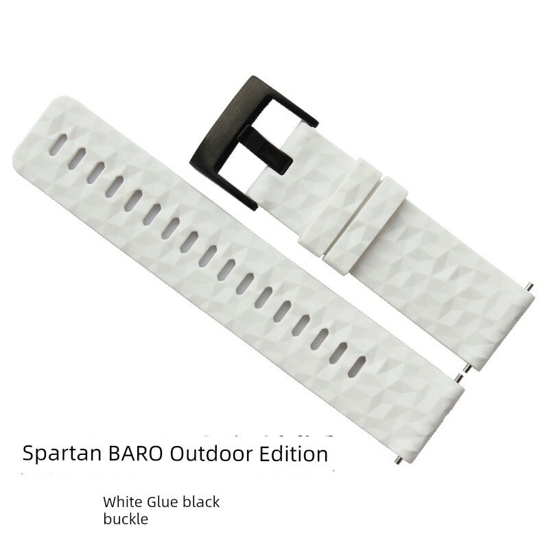 Спортивные часы Suunto Spartan BARO с белым резиновым ремешком и черным браслетом