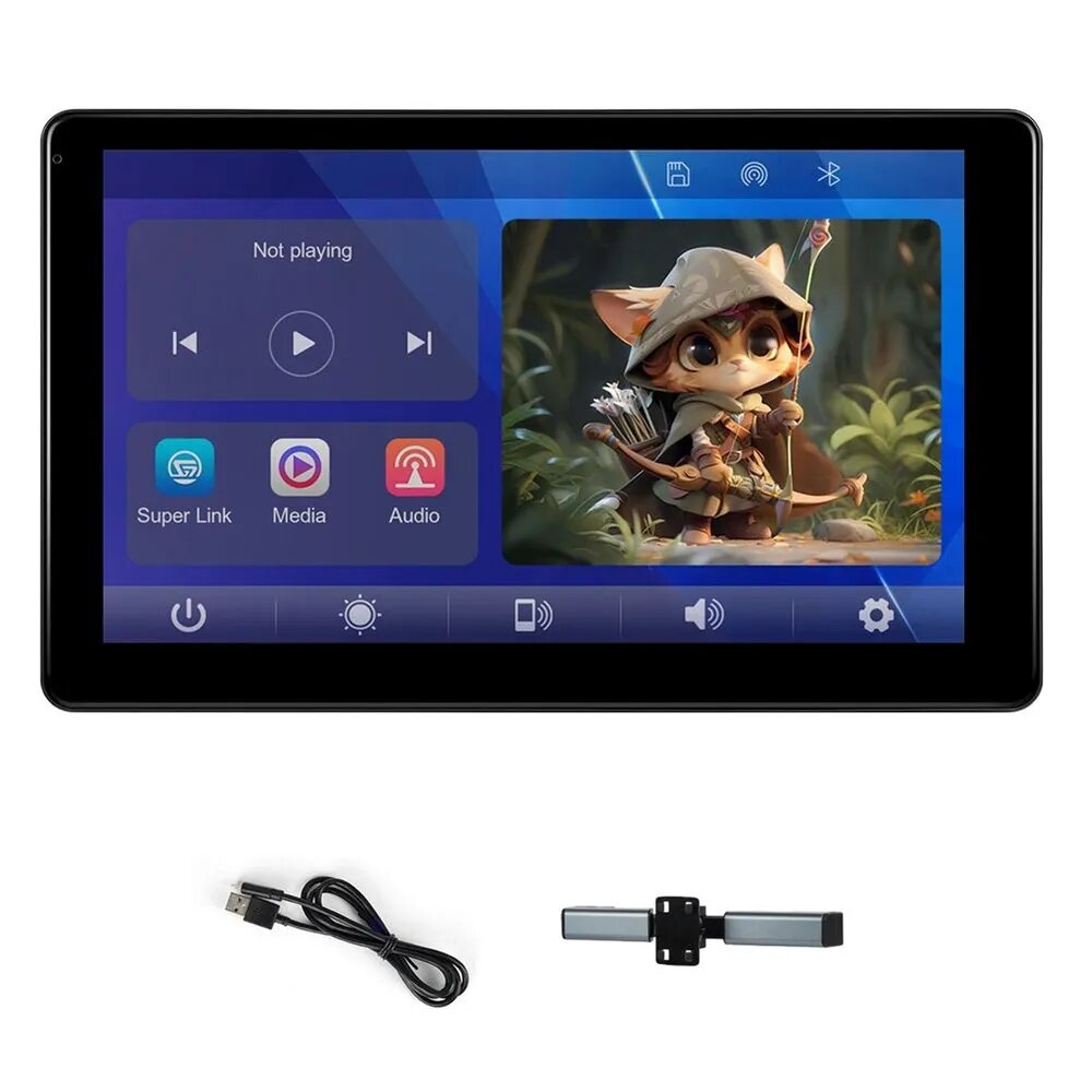 9-дюймовый многофункциональный автомобильный подголовник с телевизором и монитором для заднего сиденья