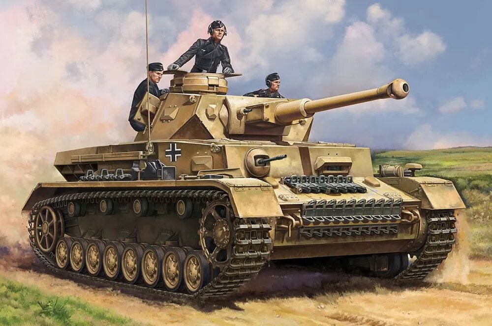 Hobbyboss 84840 1:48 Немецкий средний танк № 4 F2 Сборная модель танка