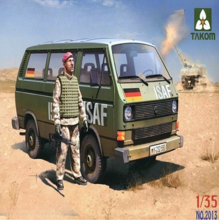 Takom 2013 1/35 Набор модели военного автобуса с фигурой пластиковой сборки