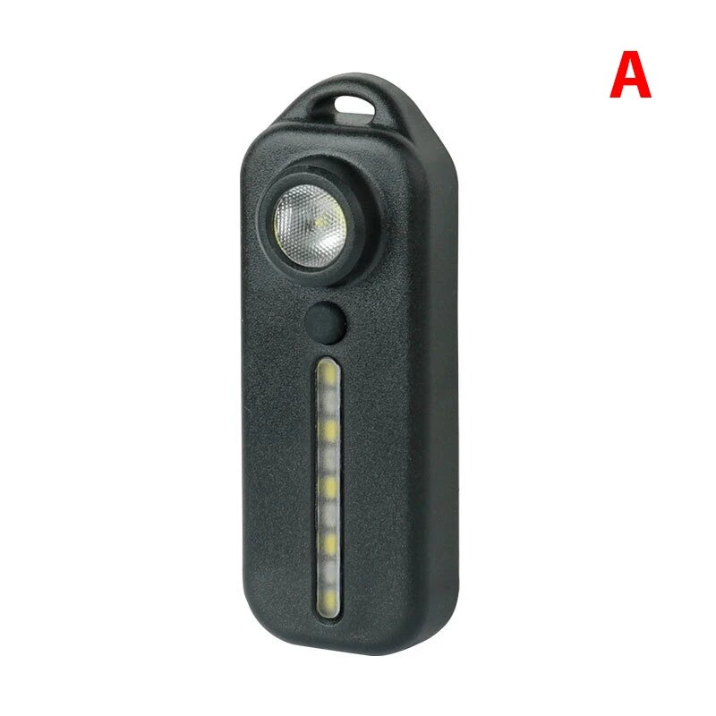 Фонарик USB с зажимом, красный+синий, Цвет: A