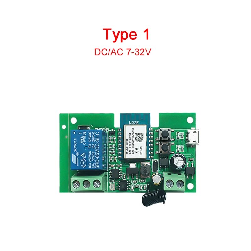 AllbeAI Tuya Smart Wi-Fi модуль для гаражных ворот DC7-32V NO Case